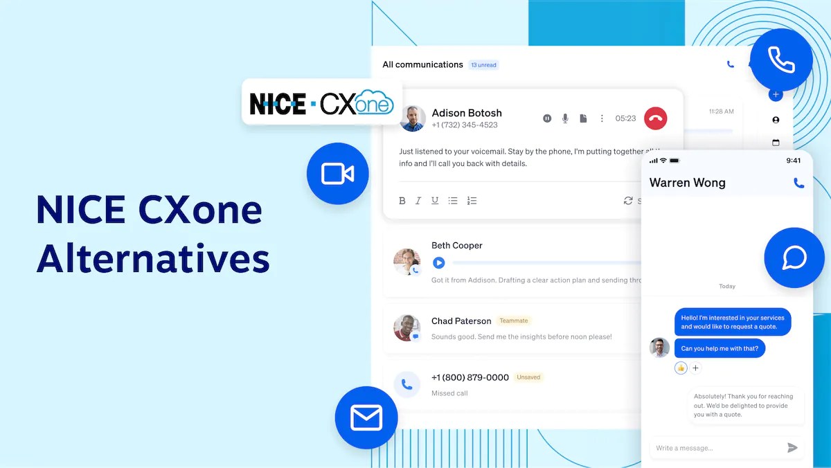 Top 6 NICE CXOne Alternatives for Your Contact Center