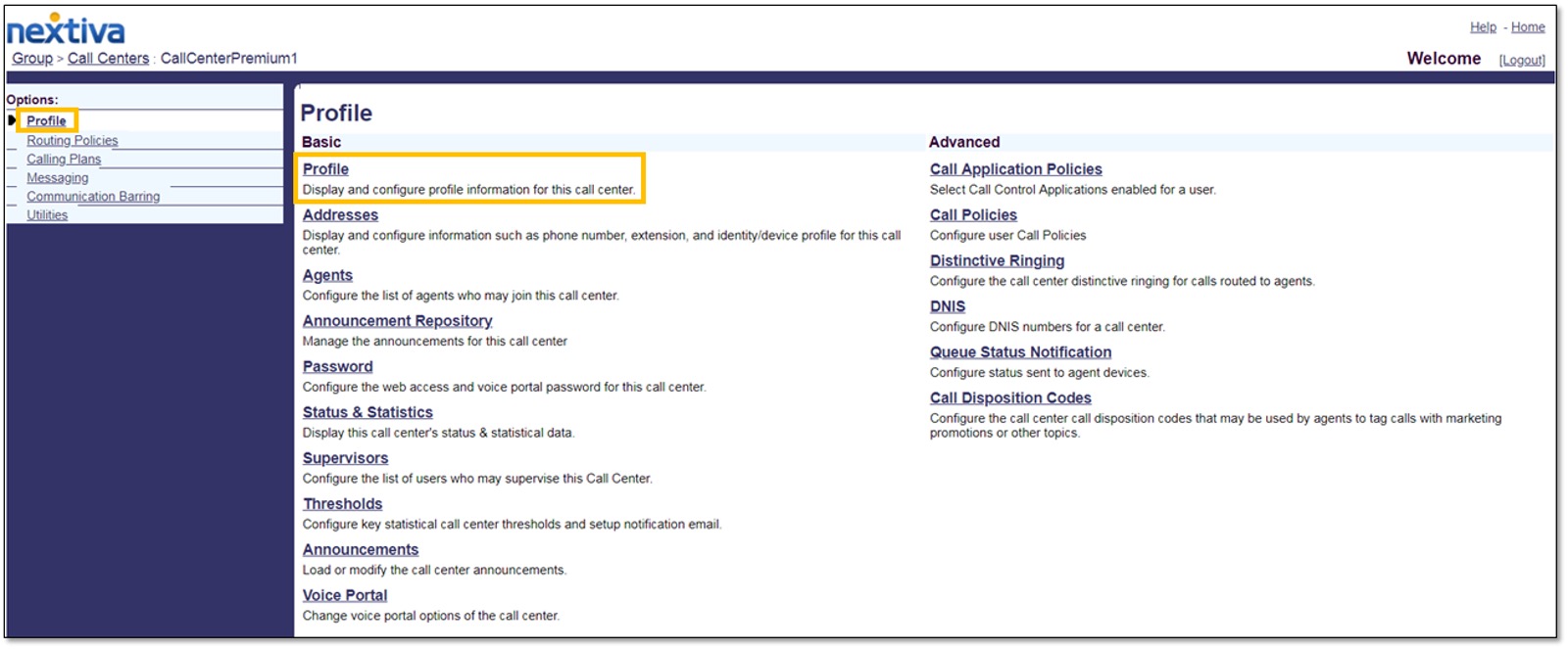 Accessing Nextiva Call Center configuration portal - Nextiva Support