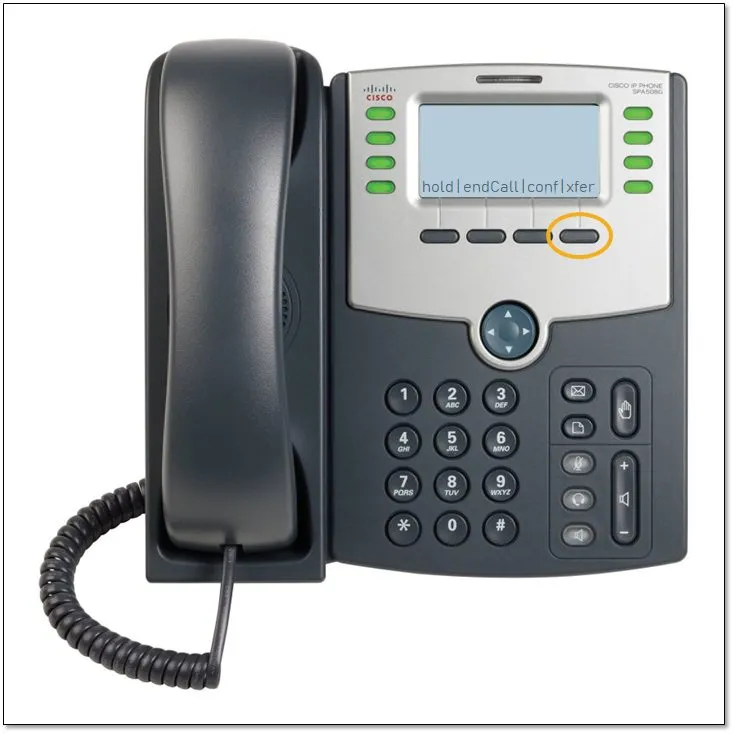 Transferring a call from a Cisco phone | Nextiva Support