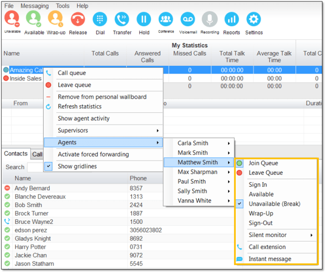Changing Agent ACD State from Nextiva Unity Supervisor | Nextiva Support