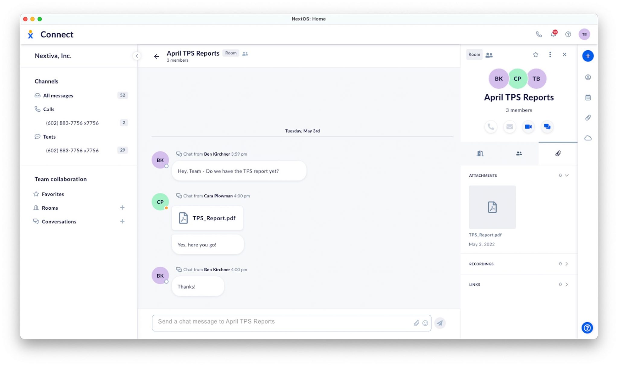 Managing files and recordings in NextivaONE - Nextiva Support