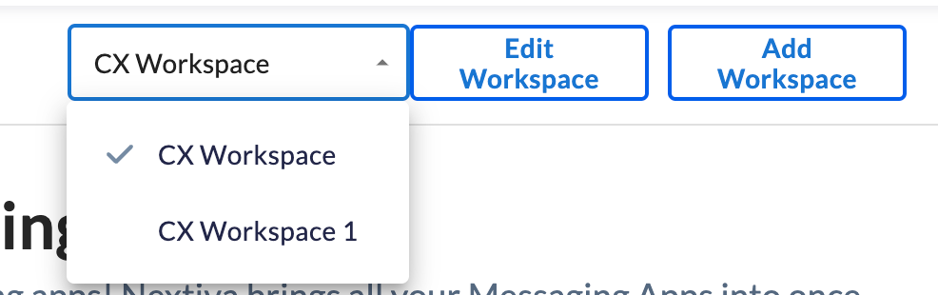 Creating Workspaces - Nextiva Support