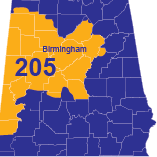 Birmingham, AL Local Phone Numbers | Area Code 205