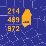 Dallas, TX Local Phone Numbers | Area Codes 469, 972